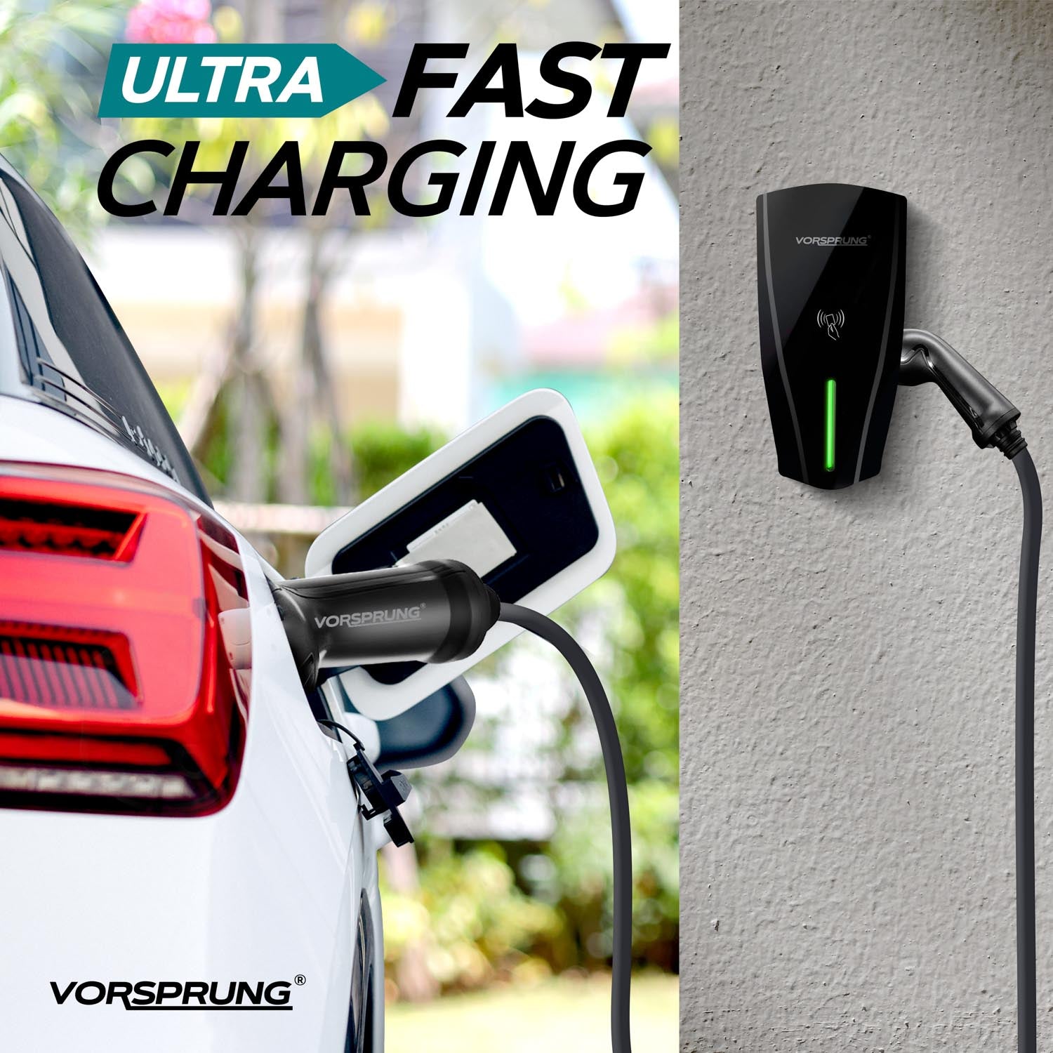 EV Charger (Alpha Max)- 7.4kW Plug & Play Type 2 | Indoor/Outdoor Wall ...